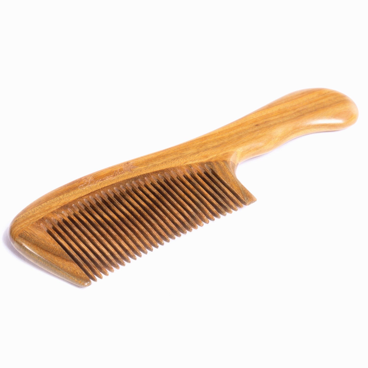 Breezelike Green Sandalwood Comb - No Static Fine Tooth Wood Comb ...