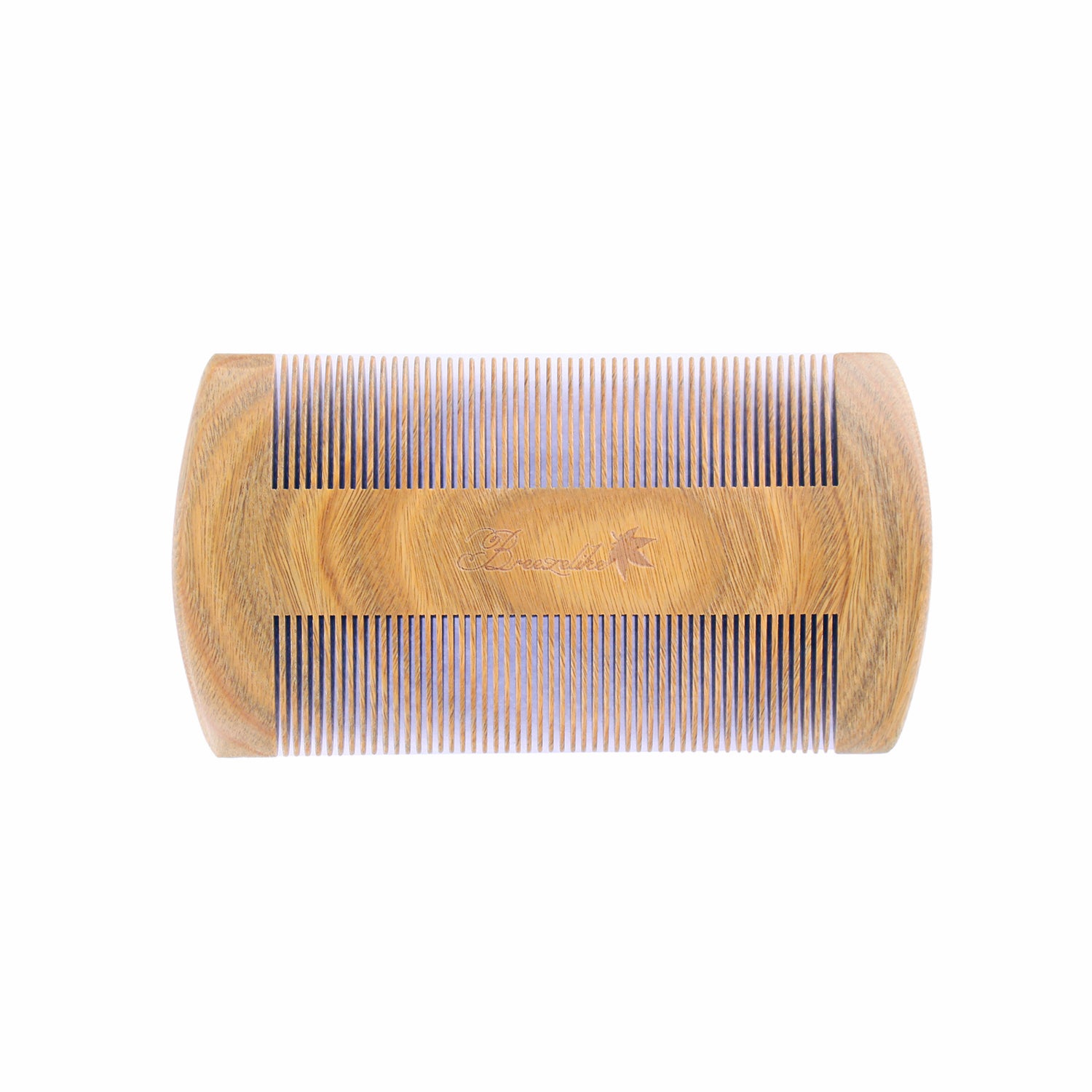 Breezelike Sandalwood Hair and Beard Comb - No Static Double Side ...