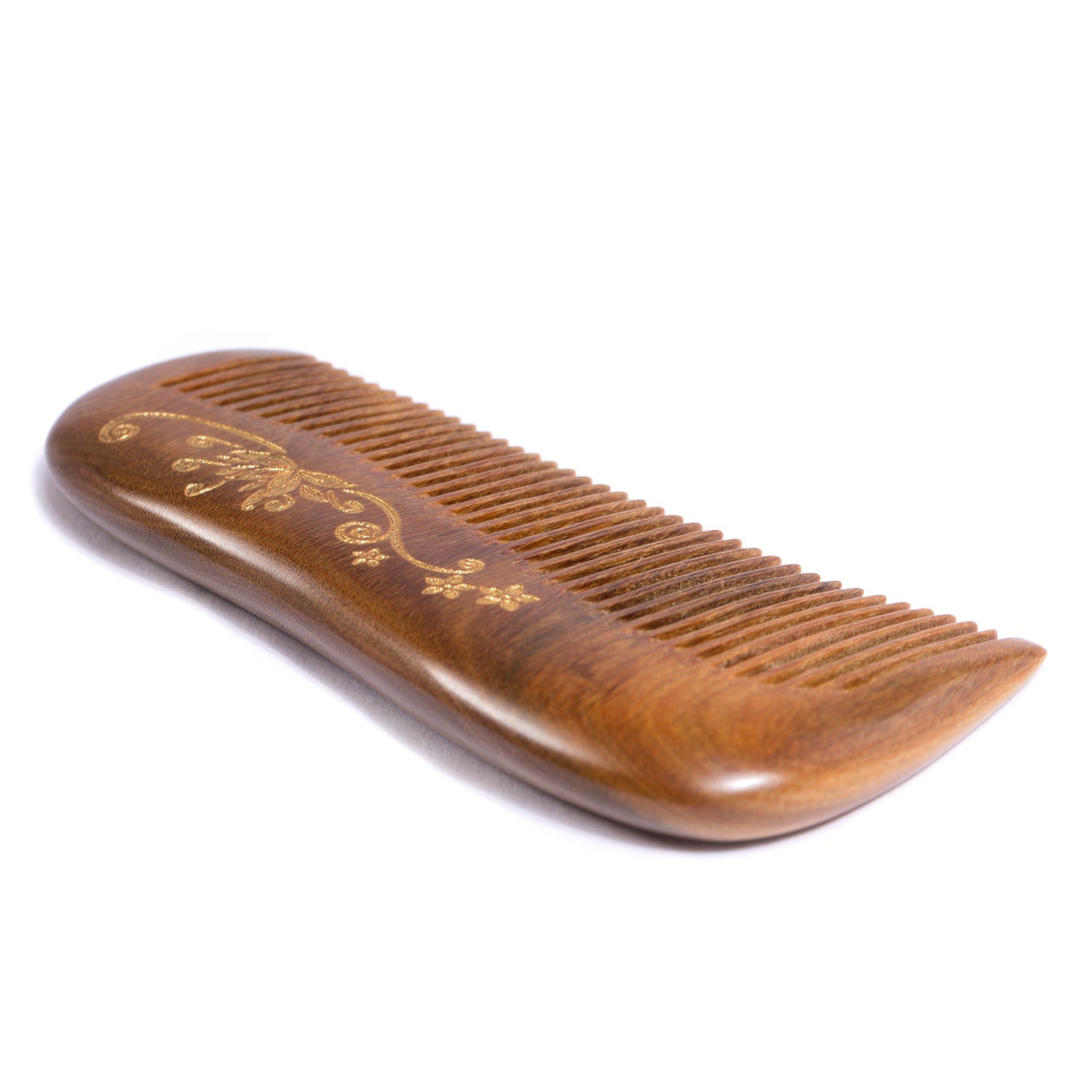 Breezelike Wooden Hair Comb - Fine Tooth Wood Comb for Women - No ...